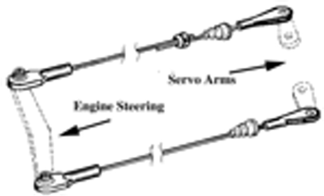 DUBRO DUBRO OUTBOARD MOTOR Steering Linkage - 3.5 - www.acercmodels.com
