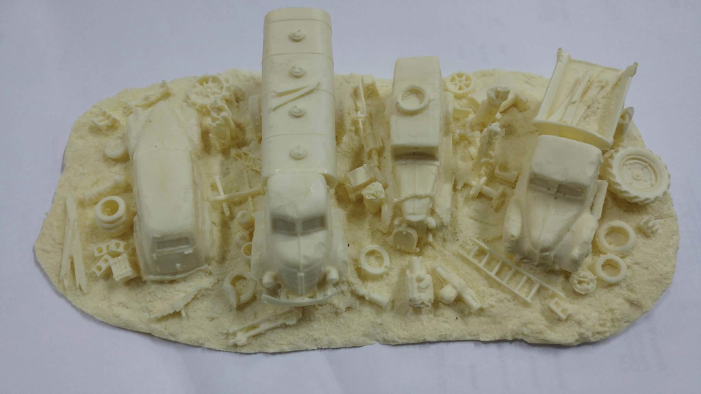 RESIN TRAIN ACCESSORIES HO SCALE ROAD WRECK RESIN - www.acercmodels.com