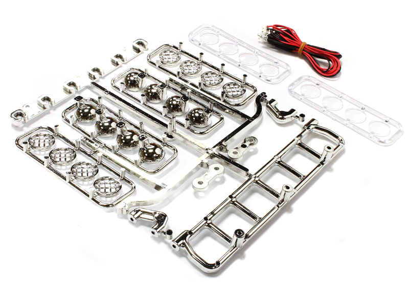 INTEGY INTEGY REALISTIC FOLDING LIGHT BAR WITH 6 LED LIGHT SET FOR 1/10 ...