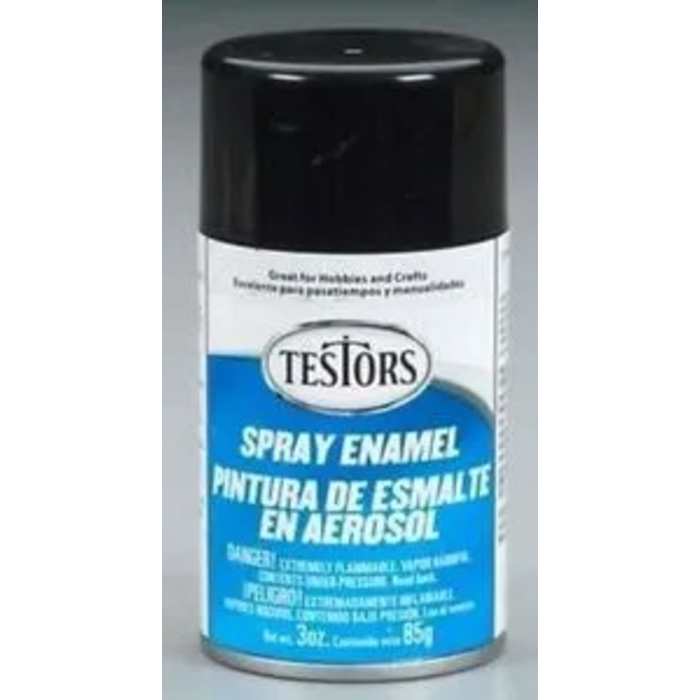 TESTORS TESTORS BLACK,Enamel,85gm SPRAY - www.acercmodels.com