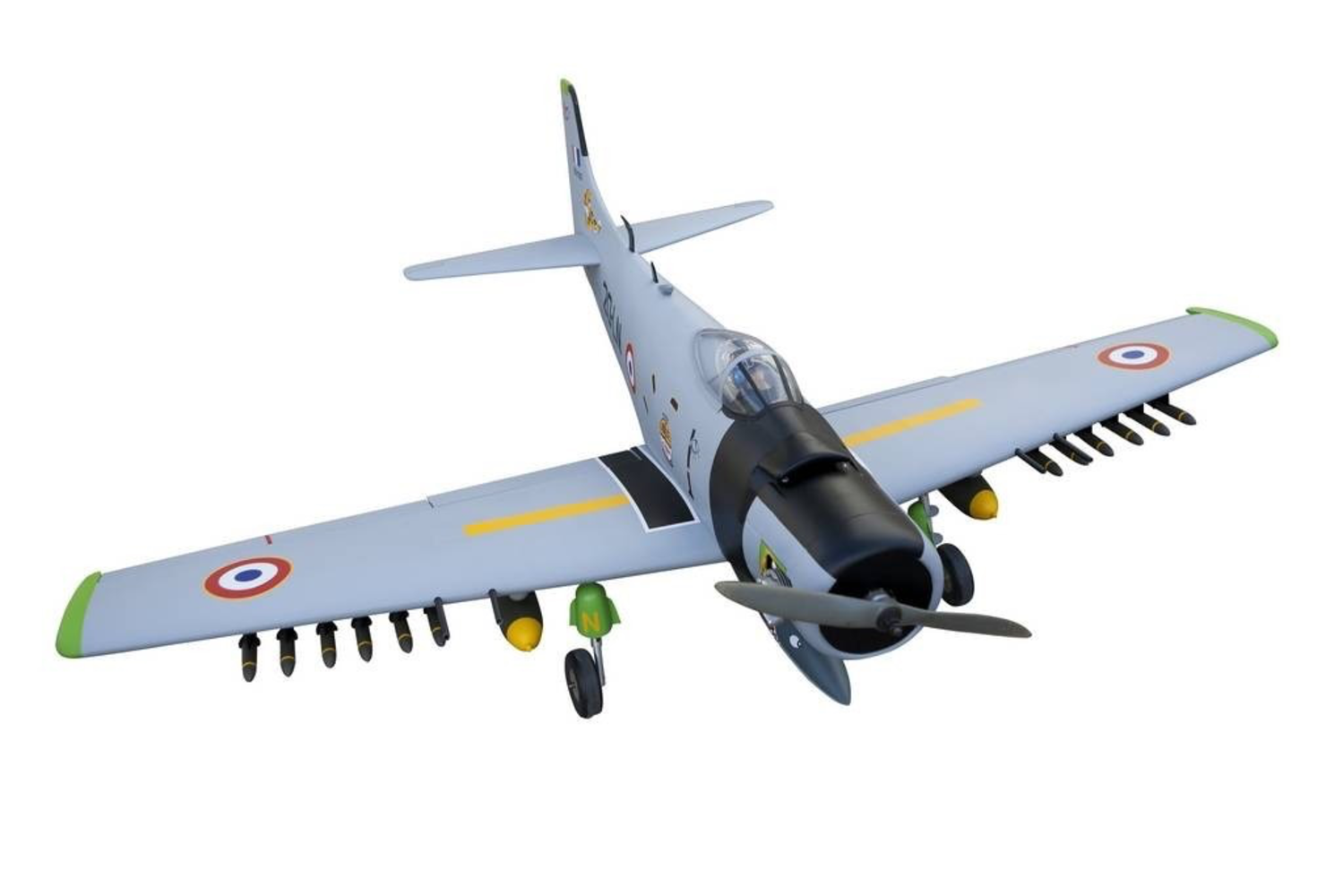 Seagull Model Skyraider Warbird RC Plane, 10cc ARF - www.acercmodels.com