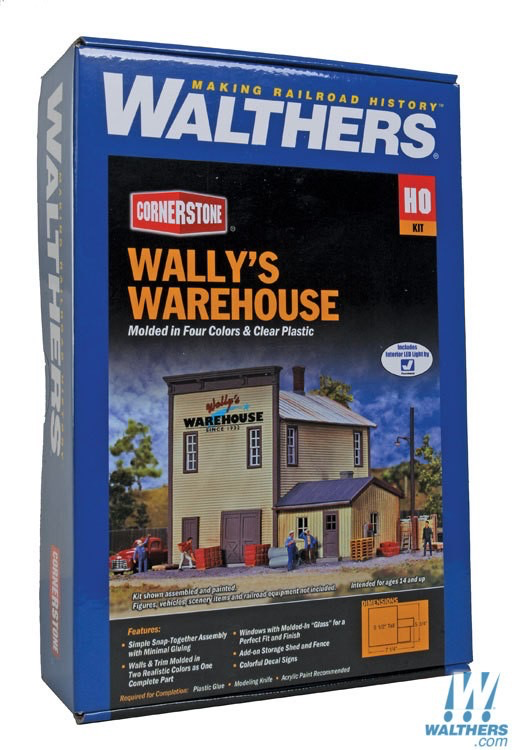 WALTHER Walthers Cornerstone HO Wally's Warehouse - Main Building ...