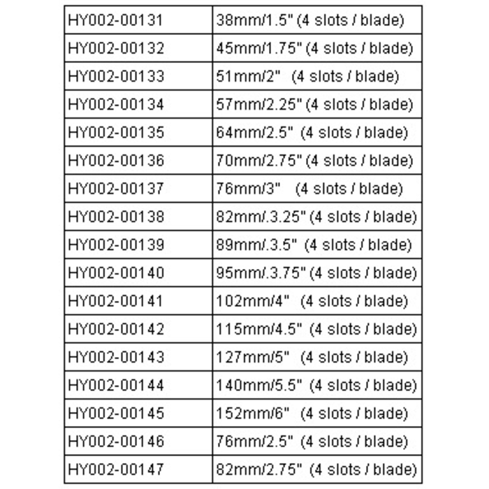 HY MODEL ACCESSORIES HY ALUMINIUM SPINNER 64MM 2 1/2" 4BL WITH 1/4" ADAPTER (1PK) ( OLD CODE ...