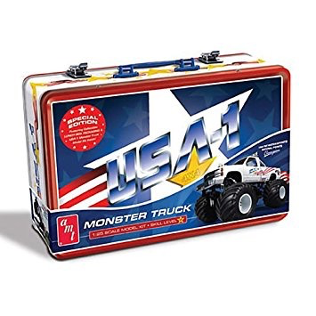 AMT AMT USA-1 MONSTER TRUCK KIT WITH COLLECTIBLE METAL LUNCH BOX ...
