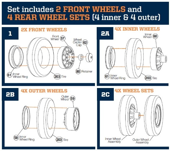 MOEBIUS MODELS MOEBIUS MODELS BIG RIG WHEELS AND TIRES 1010 - www ...