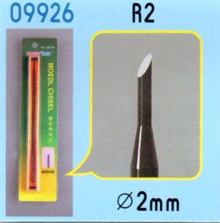 MASTER TOOLS MASTER TOOLS R2 MODEL CHISEL 2mm ROUND - www.acercmodels.com