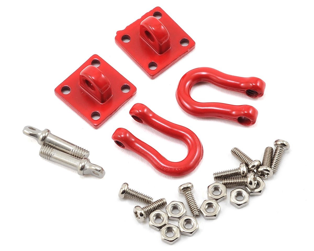 ACE IMPORTS ACE 1/10 RED SHACKLE 1 PAIR - www.acercmodels.com