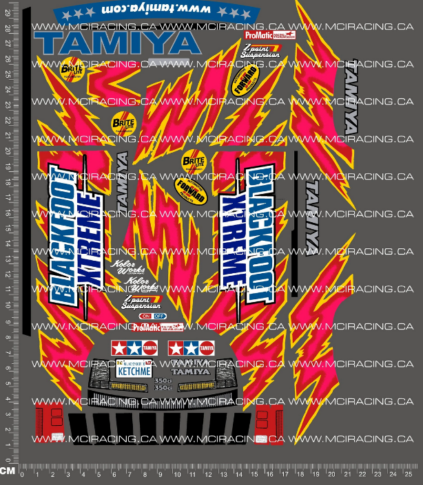 MCI REPRODUCTION DECALS MCI 1/10th REPRODUCTION TAM 58312 - BLACKFOOT ...