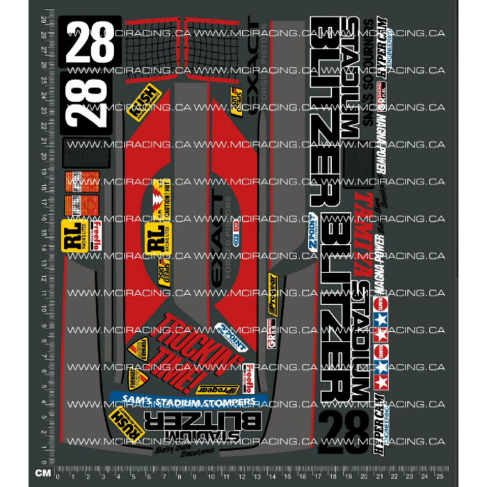 MCI REPRODUCTION DECALS MCI 1/10th REPRODUCTION TAM 58106 - STADIUM ...