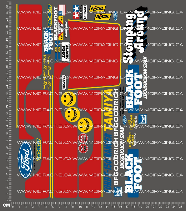 MCI REPRODUCTION DECALS MCI 1/10th REPRODUCTION TAM 58058 - BLACKFOOT ...
