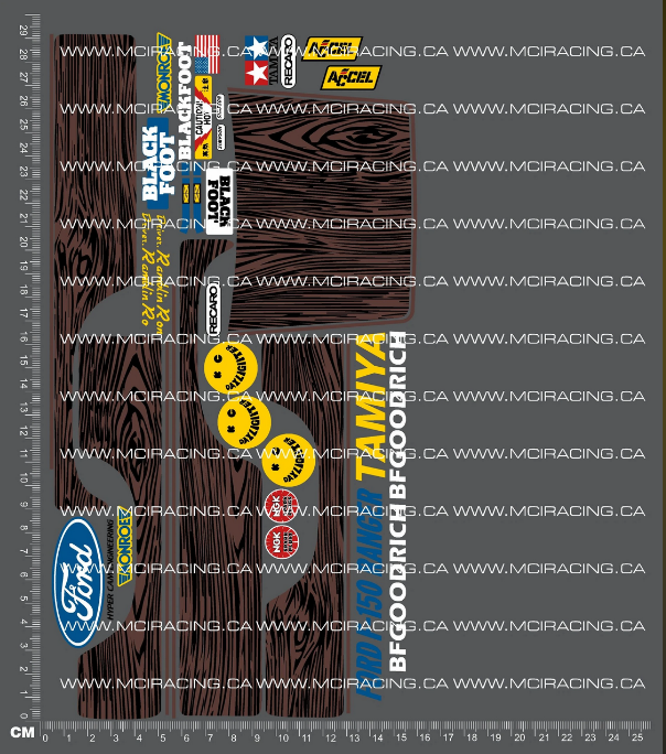 MCI REPRODUCTION DECALS MCI 1/10th REPRODUCTION TAM 58058 - BLACKFOOT ...
