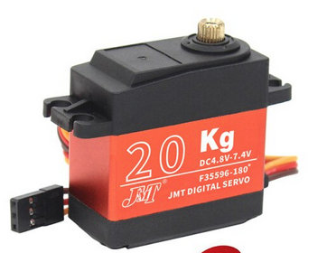 JX SERVOS JX 20Kgs Digital RC Servo High voltage 6-7.4v 0.39-0.33 sec ...
