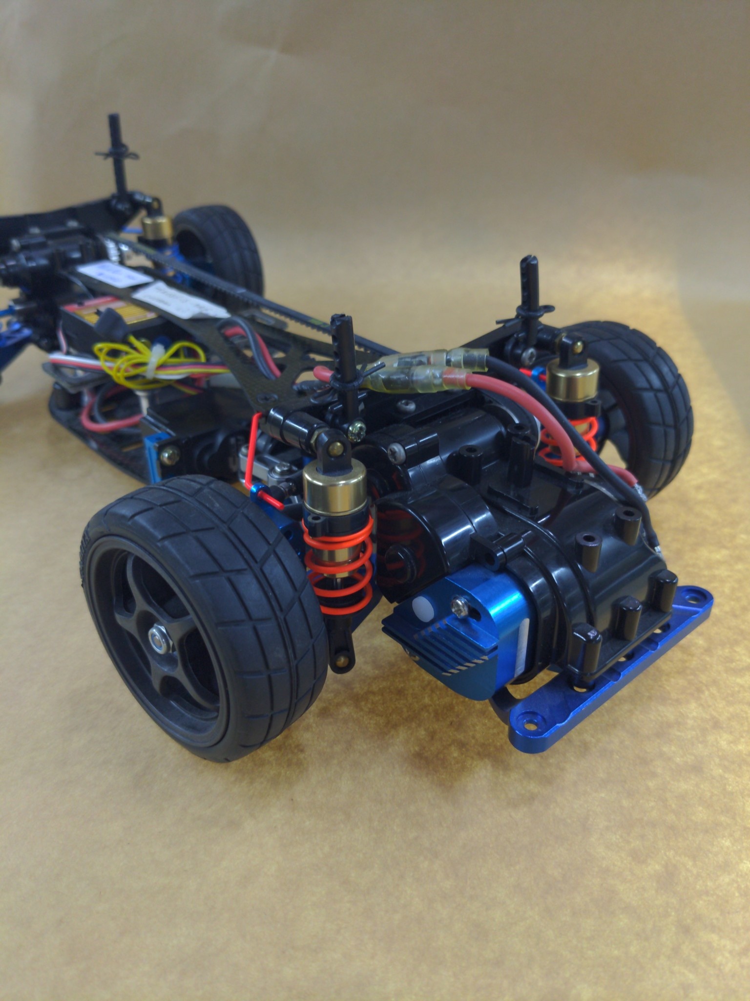 TAMIYA TA03F-S TRF WITH GPM UPGRADES, ACOMS AS-16 SERVO, DYNA RUN MOTOR USED, CHASSIS BRAND NEW ...