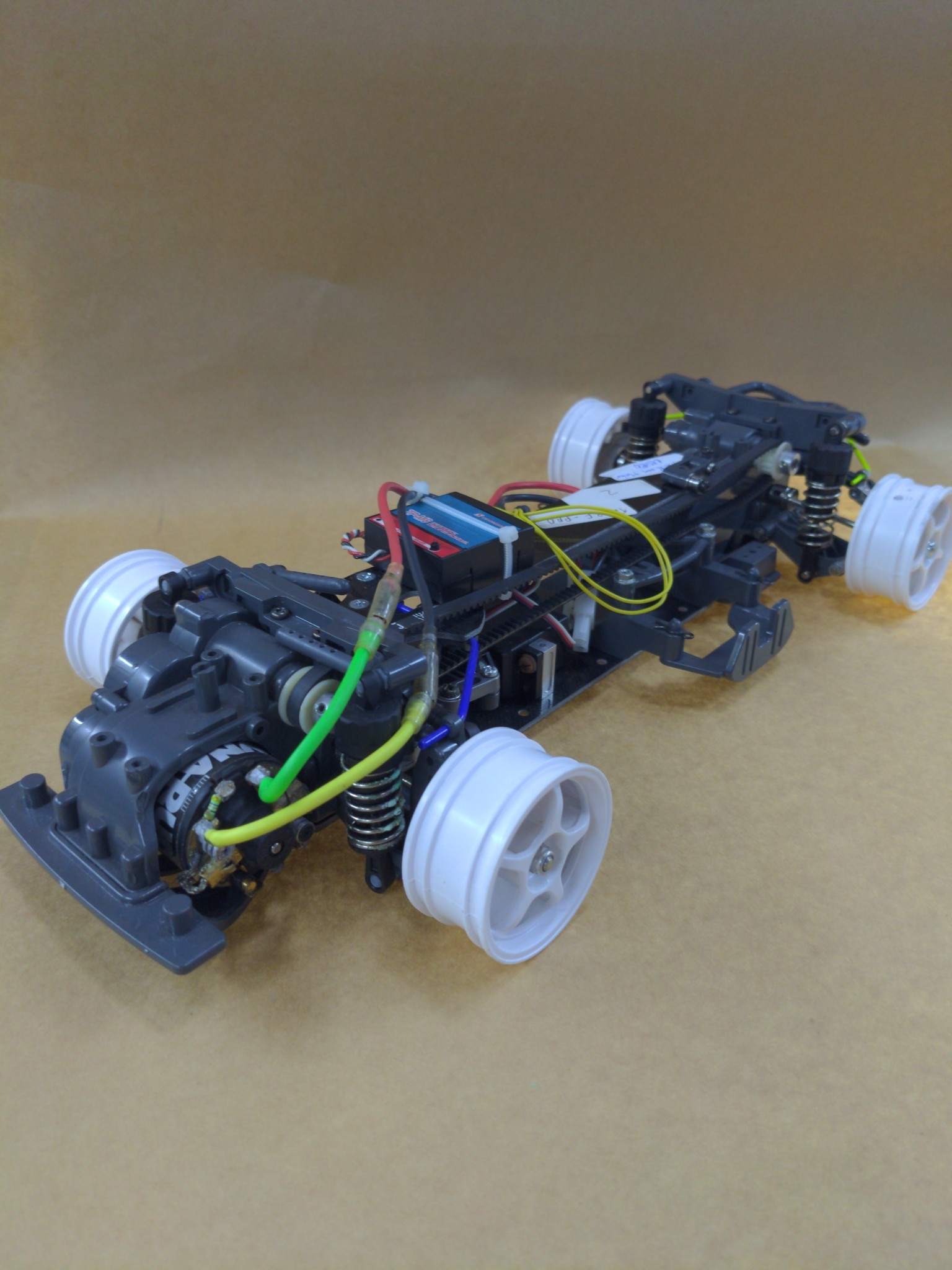 TAMIYA TA03F PRO WITH SWAYBARS, METAL REAR HUBS, FUTABA S3003 SERVO, DYNA RUN MOTOR USED ...