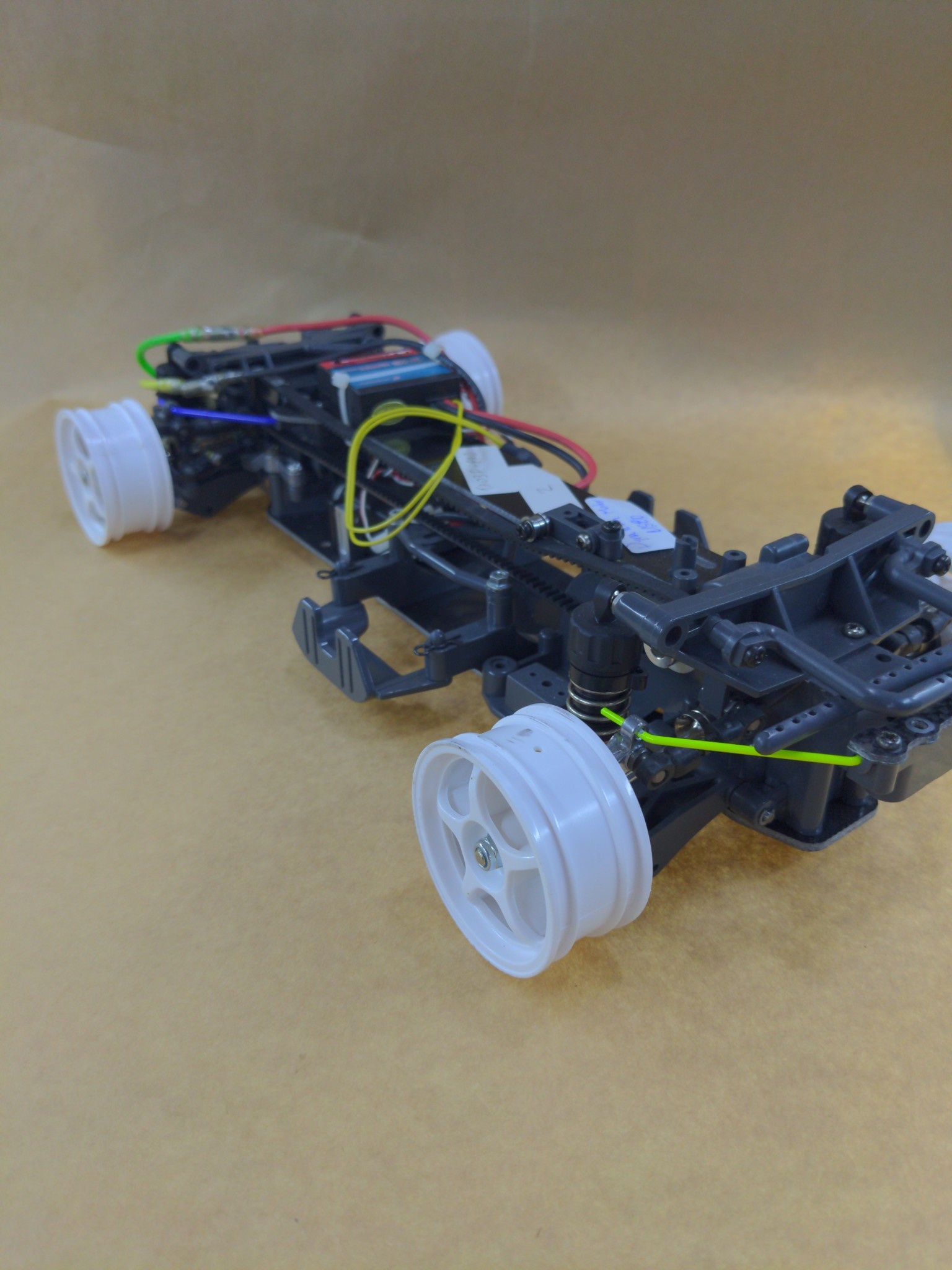 TAMIYA TA03F PRO WITH SWAYBARS, METAL REAR HUBS, FUTABA S3003 SERVO, DYNA RUN MOTOR USED ...