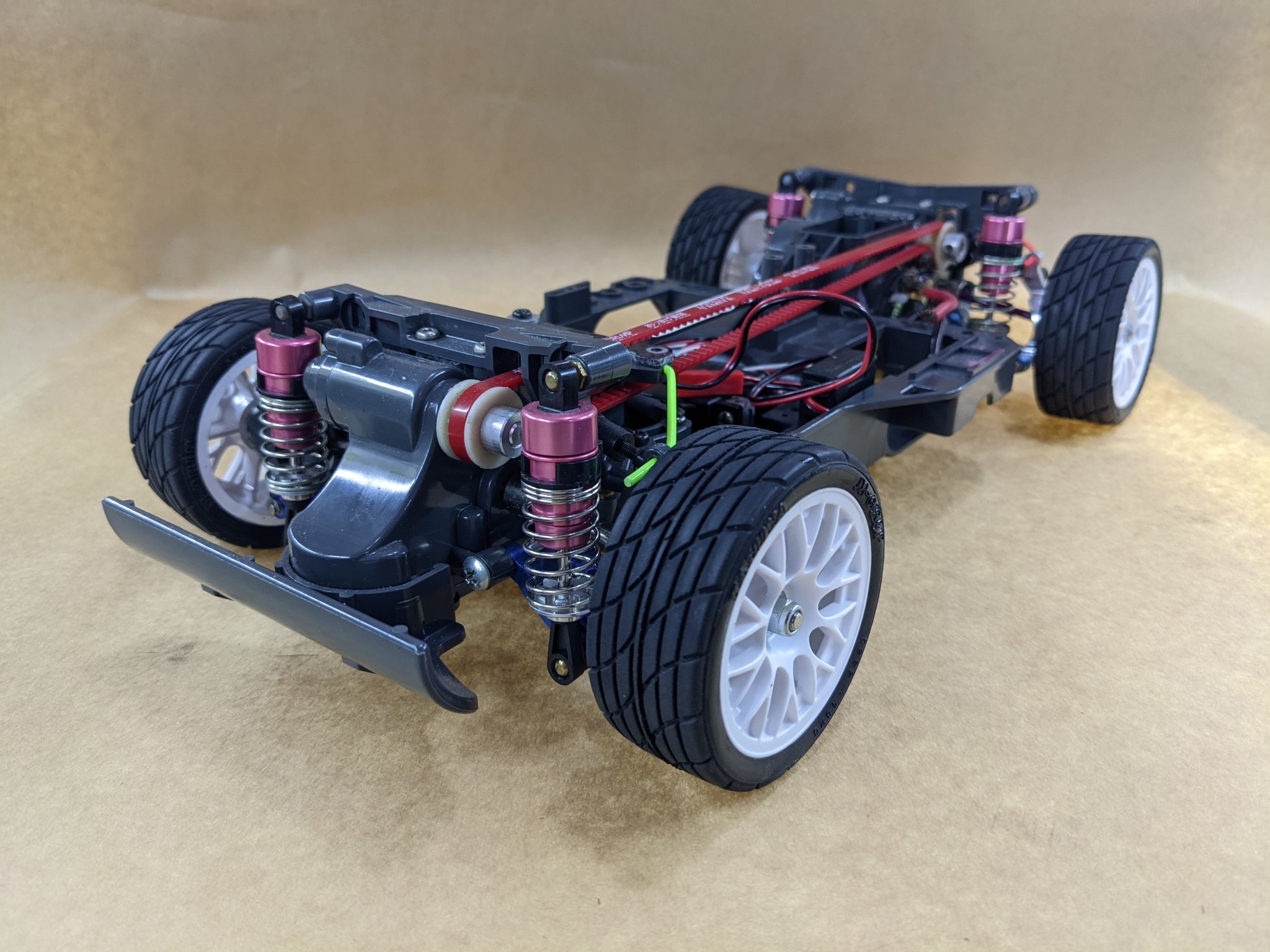TAMIYA TA03RS TUB CHASSIS AMRID BELT METAL GPM ARMS METAL REAR HUBS DYNA RUN MOTOR METAL SERVO ...