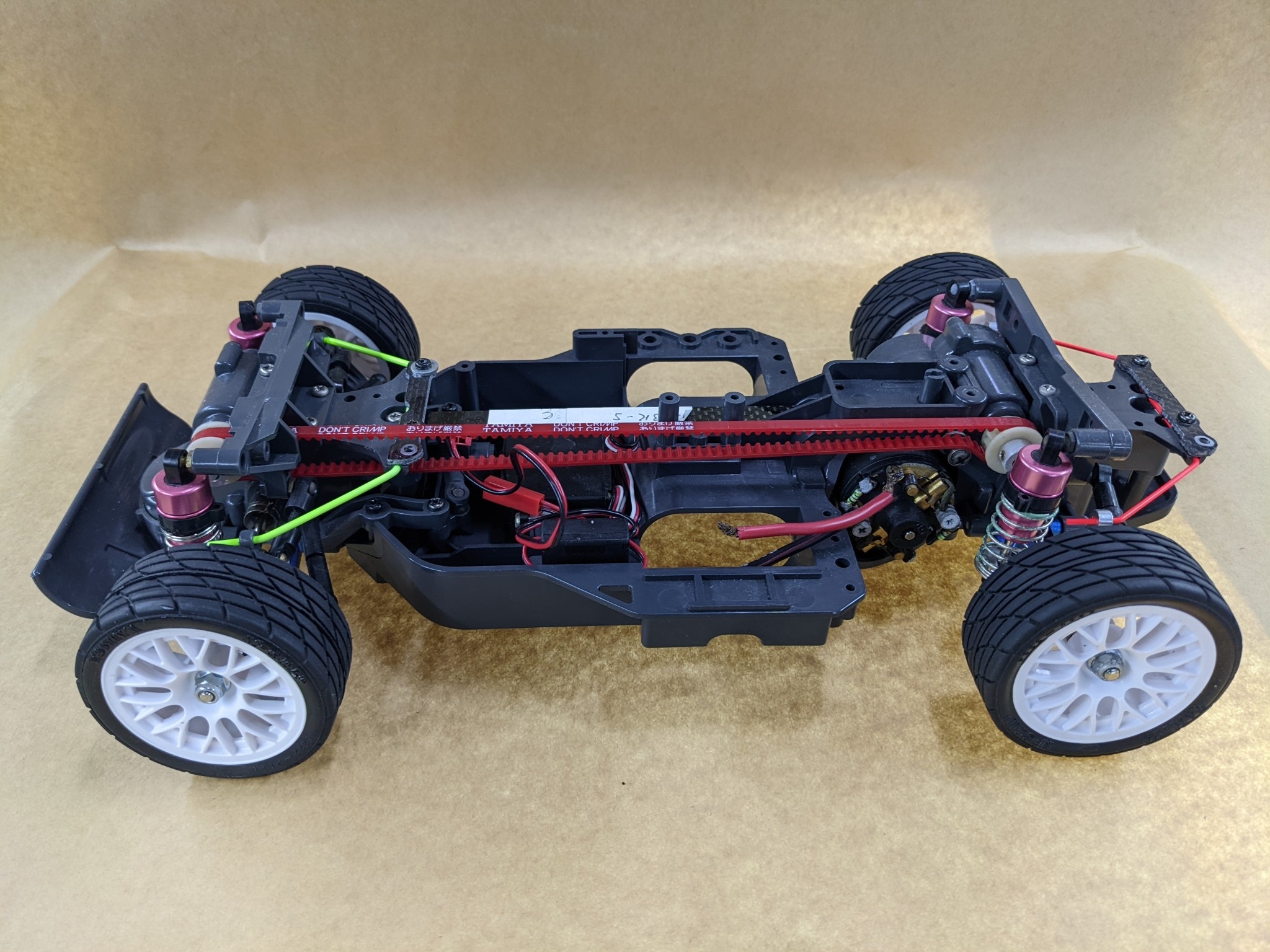 TAMIYA TA03RS TUB CHASSIS AMRID BELT METAL GPM ARMS METAL REAR HUBS DYNA RUN MOTOR METAL SERVO ...