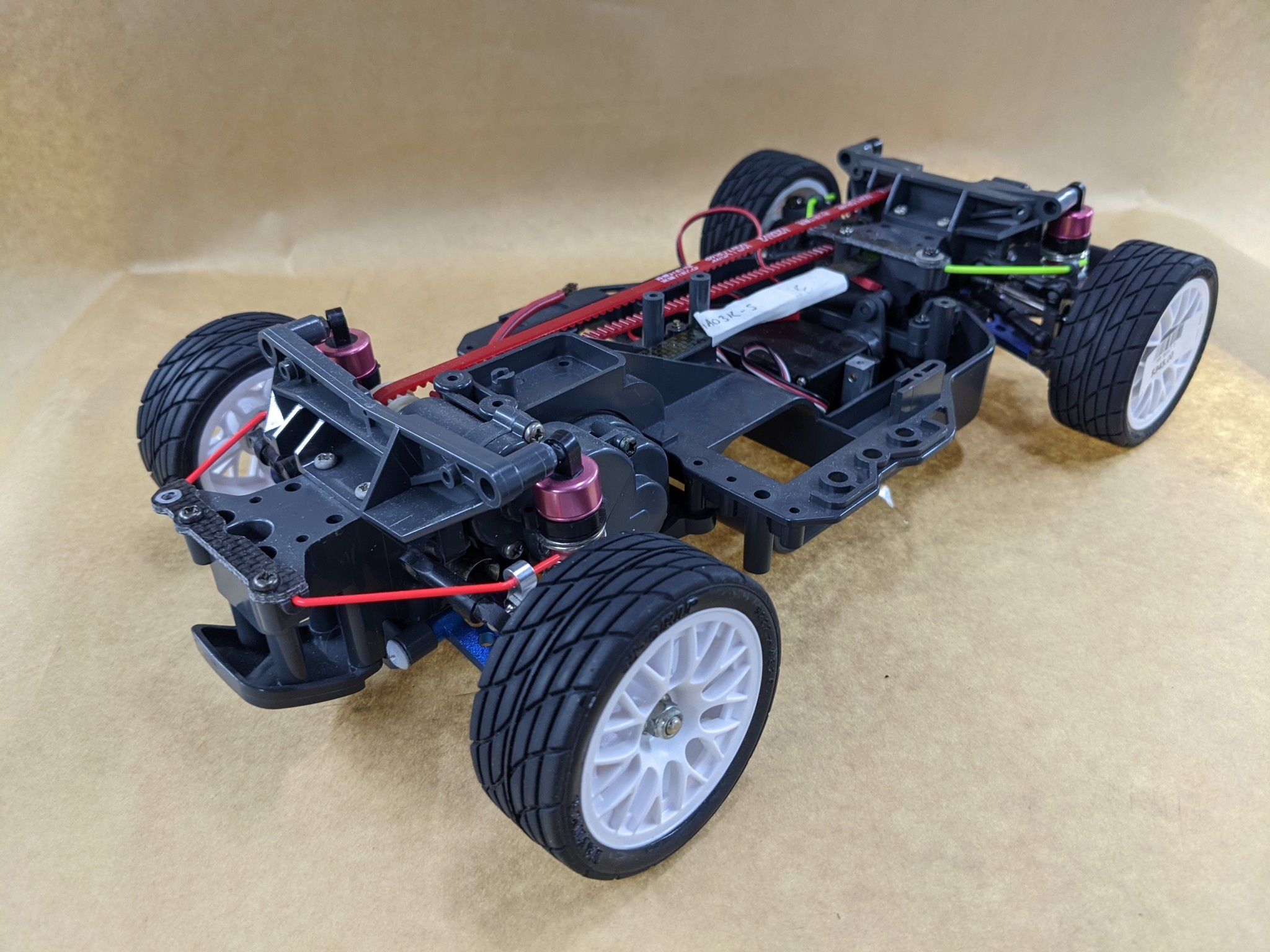 TAMIYA TA03RS TUB CHASSIS AMRID BELT METAL GPM ARMS METAL REAR HUBS DYNA RUN MOTOR METAL SERVO ...