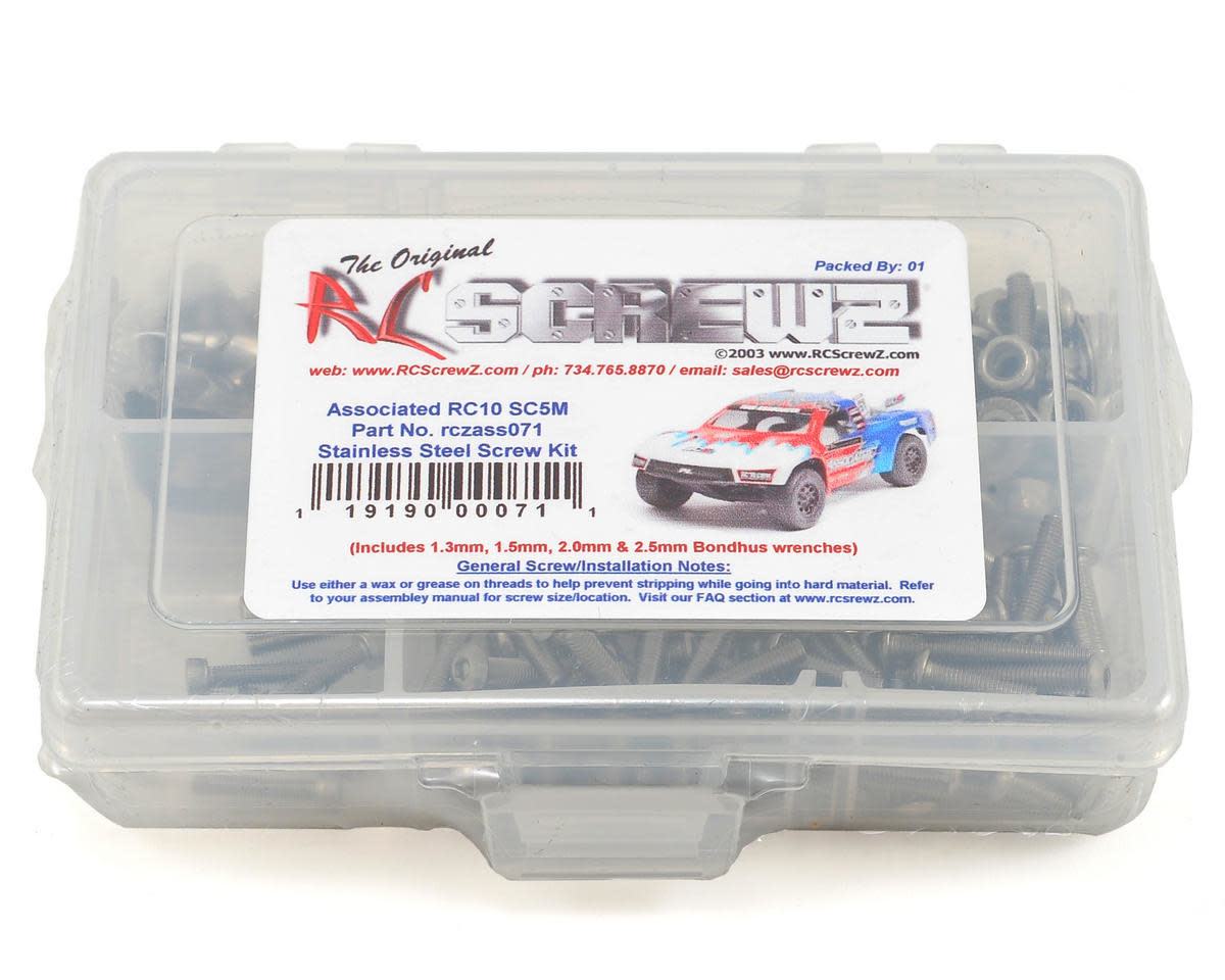 RCSCREWZ RCSCREWZ RACERS RC10 SC5M SCREW SET - www.acercmodels.com
