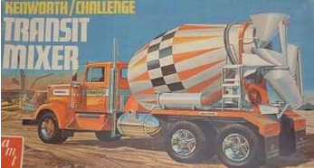 AMT AMT 1/25 Kenworth /Challenge Transit Cement Mixer Plastic Model Kit ...