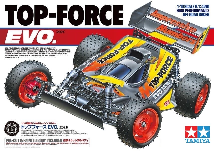 Tamiya TOP-FORCE EVO ( 2021 ) chassis Requires: 2-channel radio ...