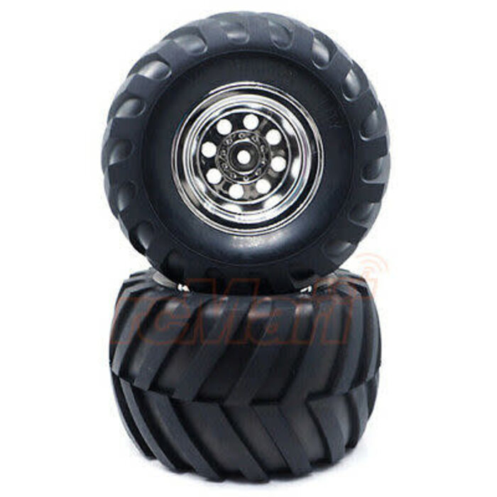 TAMIYA TAMIYA ALL TRACTION UTILITY TYRE & WHEEL REAR (2) WILD WILLY ...