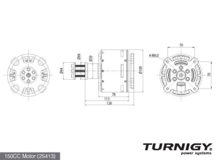 Turnigy RotoMax 150cc Size Brushless Outrunner Motor - www.acercmodels.com