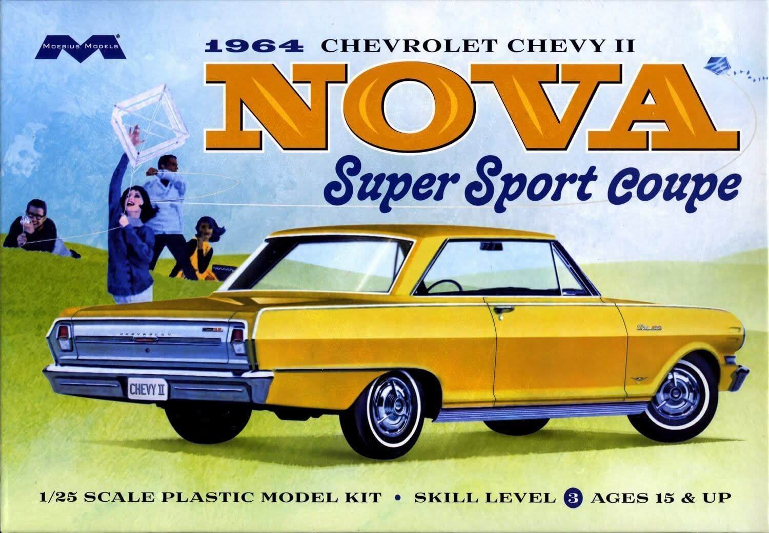 MOEBIUS MODELS Moebius 1/25 1964 Chevy Nova Super Sport Plastic Model ...