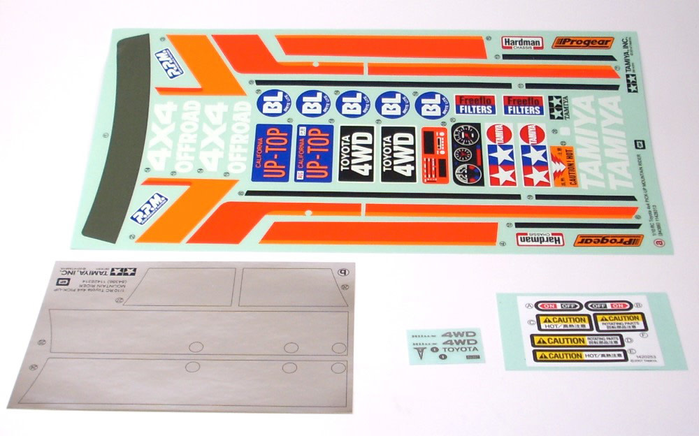 TAMIYA TAMIYA AP STICKER BAG : 84386 MOUNTAIN RIDER ORIGIONAL DECALS ...