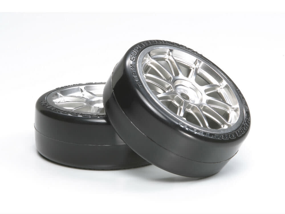 TAMIYA Tamiya 1/10 RC Metal-Plated 10-Spoke Wheel w/Cemented Super ...