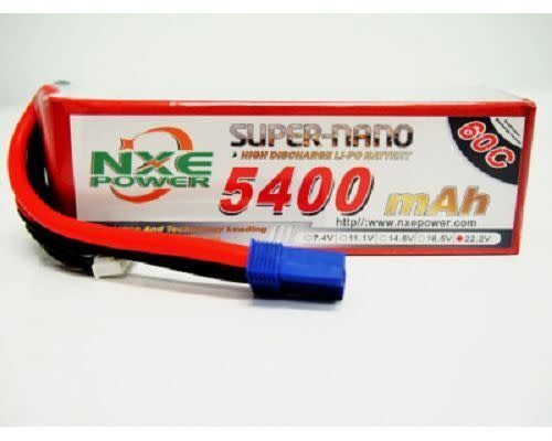 NXE POWER NXE 22.2v 5400mah 60c Soft case Lipo with EC5 - www ...