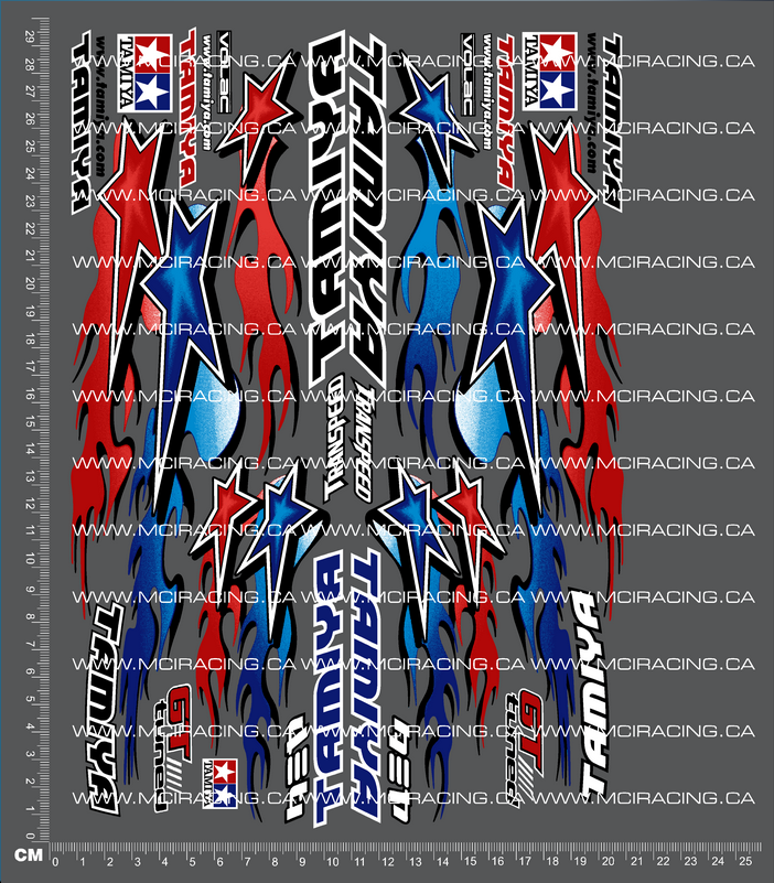 MCI REPRODUCTION DECALS MCI 1/10TH TAM 53839 - STAR & FIRE DECALS - www ...