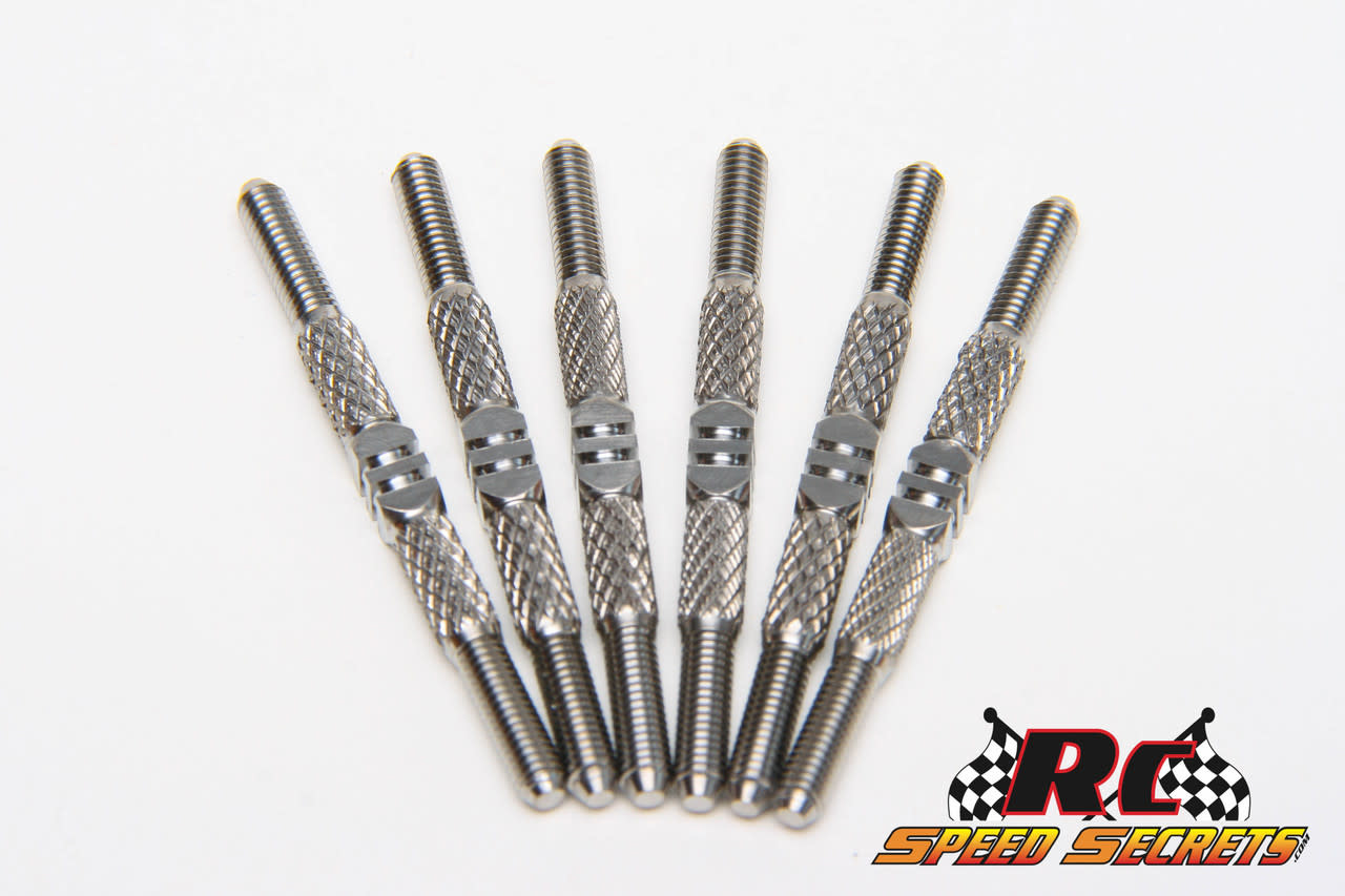 RC SPEED SECRETS RC SPEED SECRETS TLR 22 5.0 Elite TEXTURED Titanium Turnbuckle Set - www ...