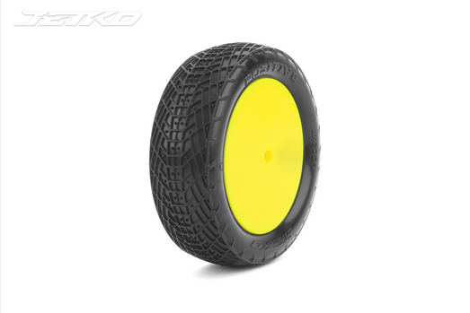 JETKO Jetko 1/10 Buggy 2WD Front-POSITIVE/Dish/Yellow Rim/Ultra 1 Soft [2005DYUSG] PRE MOUNTED ...