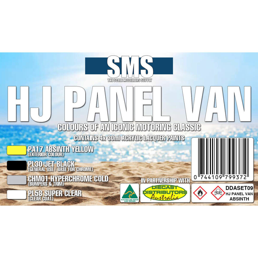 SMS HJ PANEL VAN COLOUR SET - ABSINTH YELLOW - www.acercmodels.com