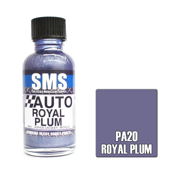 SMS PAINTS SMS PA20 Auto Colour ROYAL PLUM 30ml - www.acercmodels.com