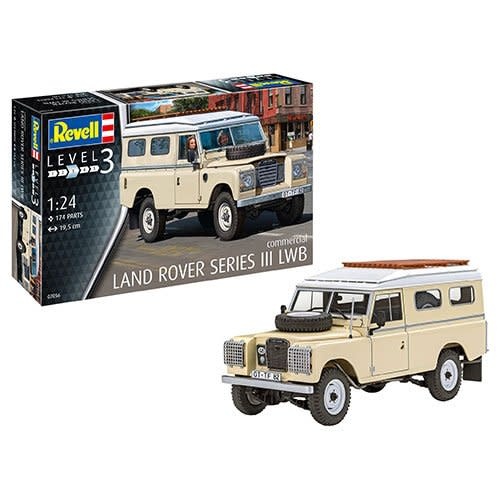 REVELL MODEL SET LAND ROVER SERIES III LWB (COMMERCIAL) INCLUDES PAINTS ...