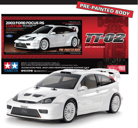 PRE ORDER FEB 2024 *** TAMIYA RC 2003 Ford Focus RS Custom 1/10 Scale ...