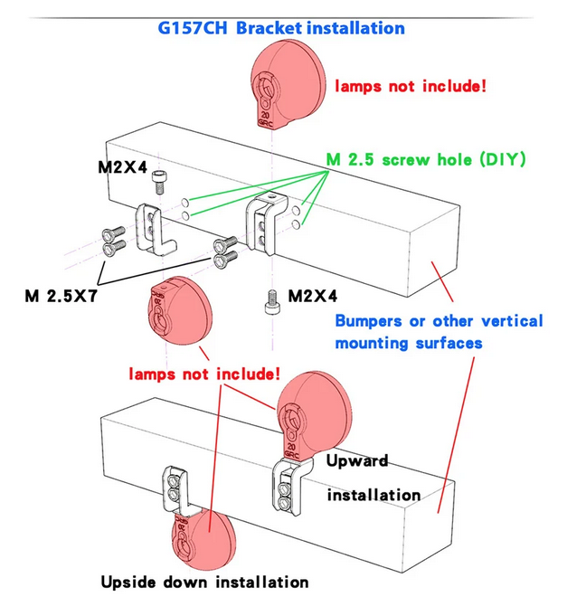 INJORA INJORA STAINLESS STEEL SPOTLIGHT MOUNT KIT - www.acercmodels.com