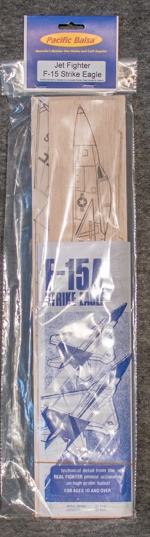 PACIFIC BALSA F-15A STRIKE EAGLE JET FIGHTER CHUCK GLIDER - www ...