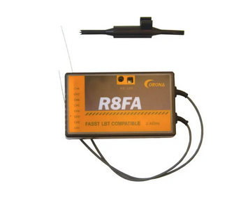 GRAUPNER CORONA FUTABA COMPATABLE FASST 8CH RECEIVER SUITS TM7 TM8 TM10 ...