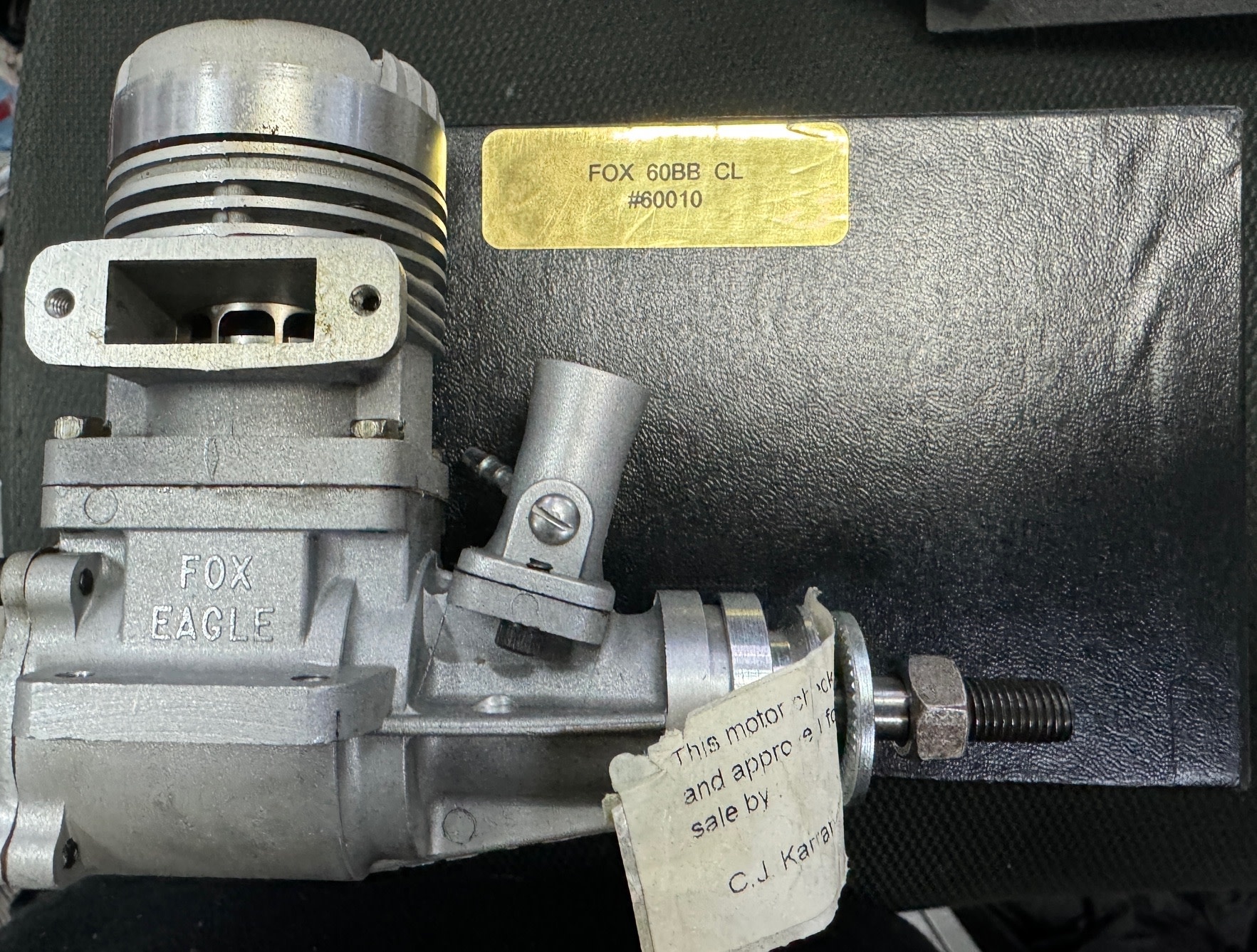 FOX FOX EAGLE BB 60 New C/L Engine 2016 NIB WITH BOX AND INSTRUCTIONS - www.acercmodels.com