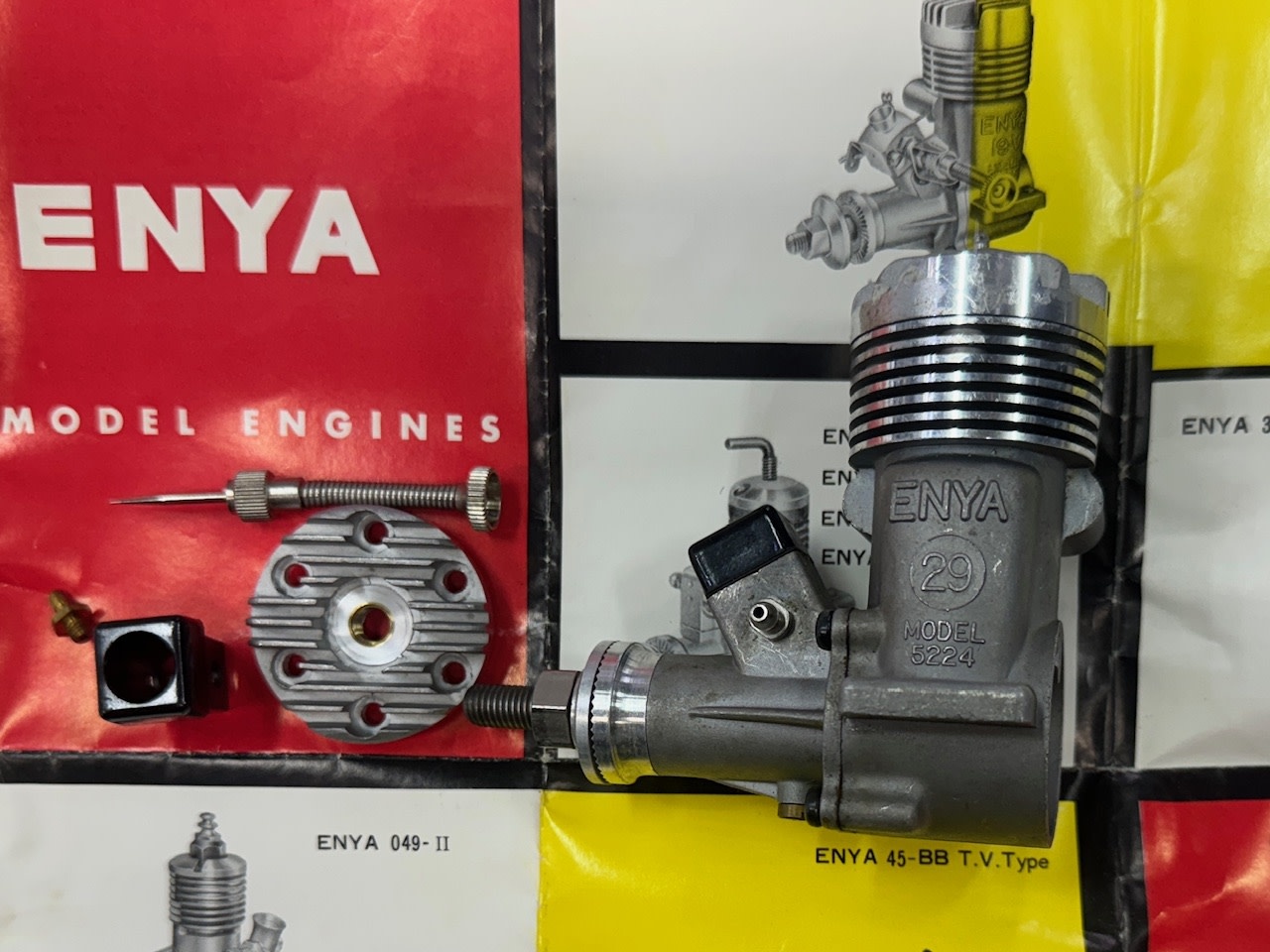 ENYA .29 MK-IV WITH SPARE HEAD & VENTURIE NIB - www.acercmodels.com