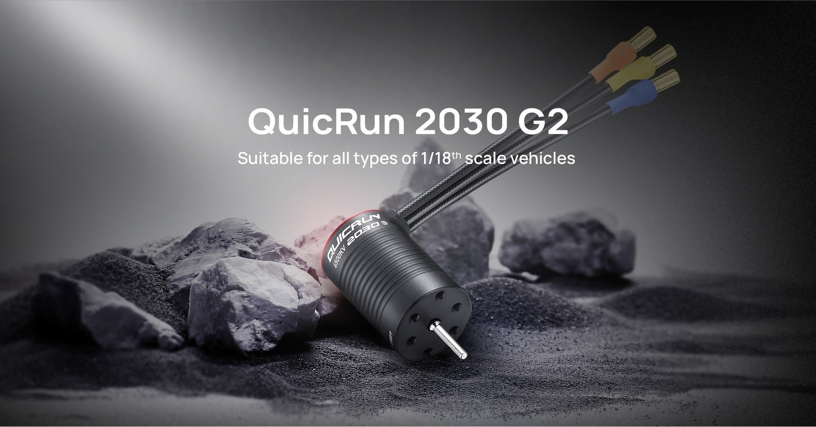 QUICRUN-2030SL-5000KV-BLACK-G2 1/18 BRUSHLESS MOTOR - www.acercmodels.com