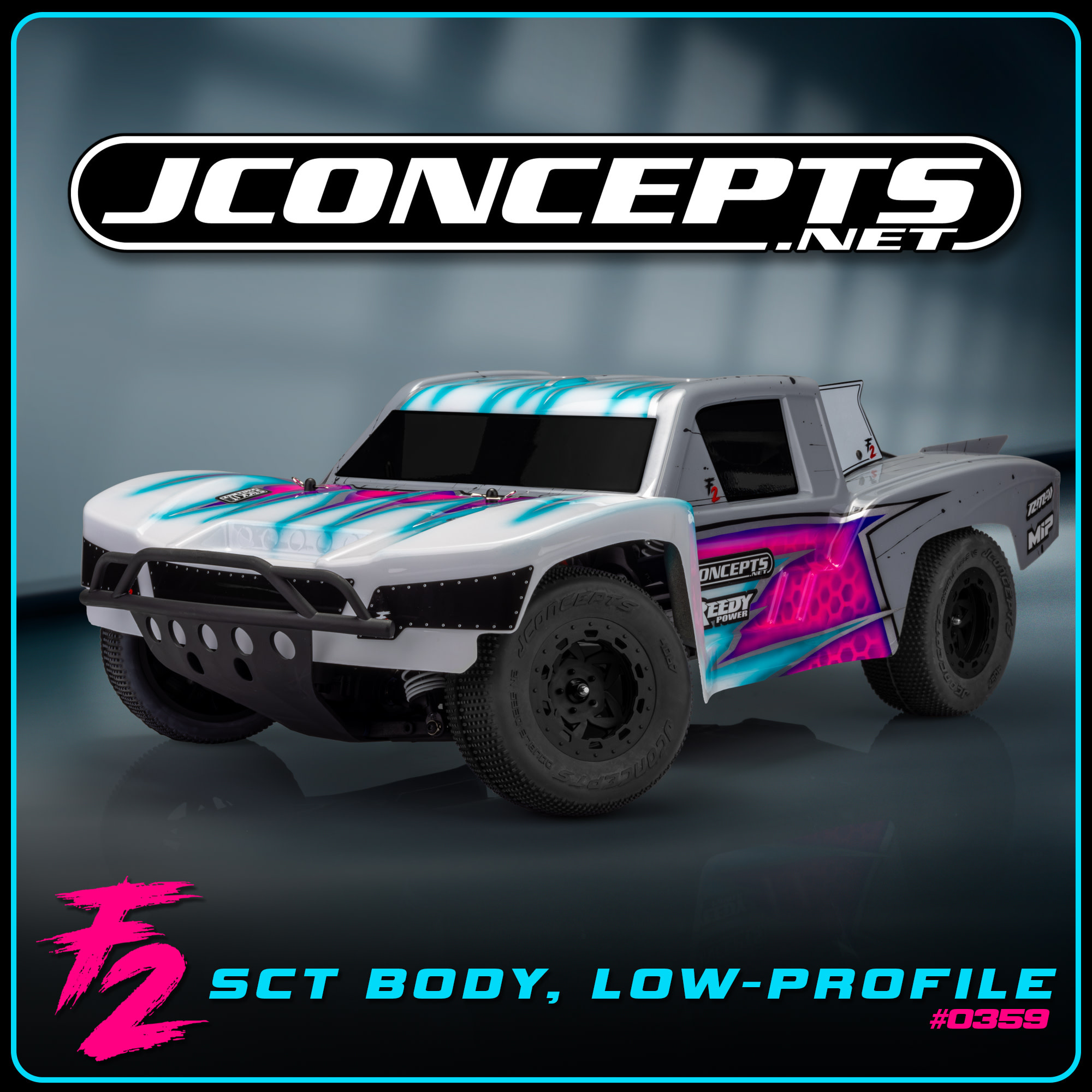 JCONCEPTS F2 SCT BODY LOW-PROFILE HEIGHT FITS : SC5M, TLR 22SCT2.0 ...