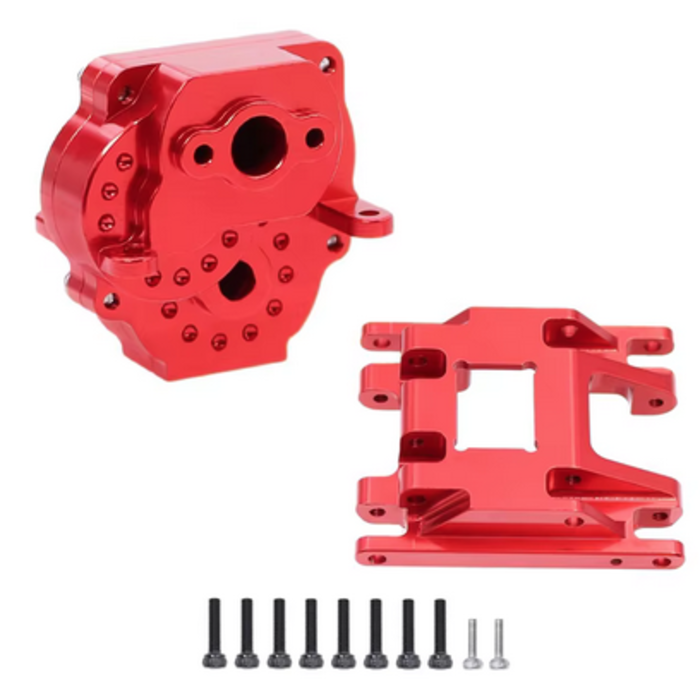 TRX4M Metal Transmission Housing Gearbox Shell With Skid Plate For 1/18 RC Crawler Car TRX4-M ...