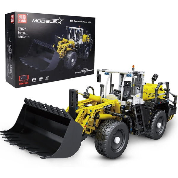 MOLD KING Mould King 17026 Pneumatic Construction Wheel Loader 1803pce ...