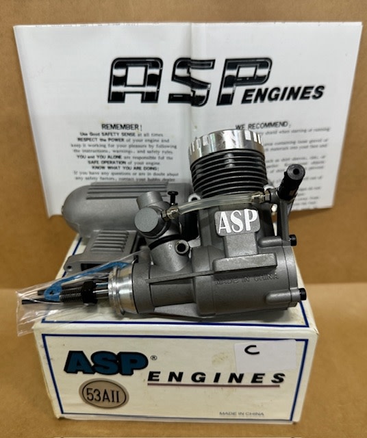 ASP 53 BB ABC ENGINES VINTAGE COMPLETE WITH MUFFLER - www.acercmodels.com