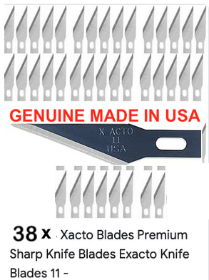 XACTO XACTO #11 BLADES TUBED ( 38 pack ) MADE IN USA - www.acercmodels.com