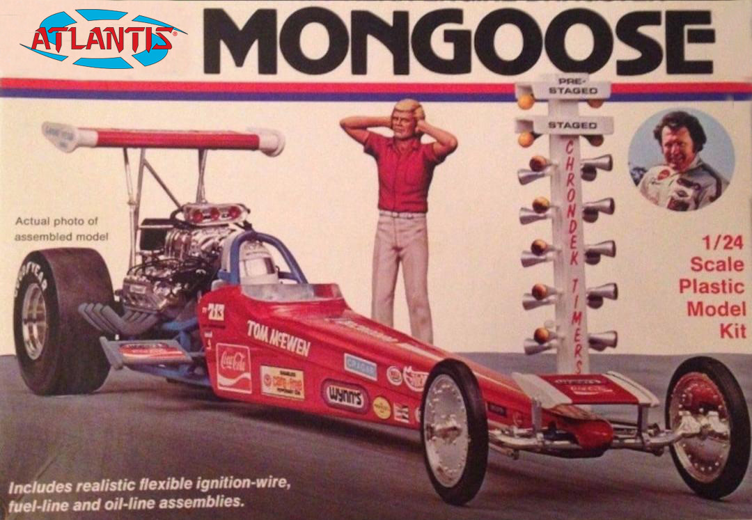 ATLANTIS MODELS Atlantis 1/24 Tom McEwen Rear Engine Dragster Plastic ...